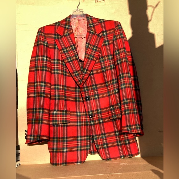 WH Wooley USA | Jackets & Coats | Amazing Vintage Tartan Plaid Blazer ...